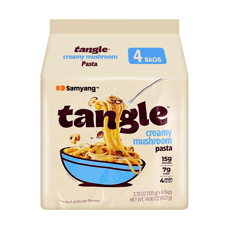 Samyang Tangle Creamy Mushroom Pasta Noodles-4 Pack – Exotic Candiez LLC