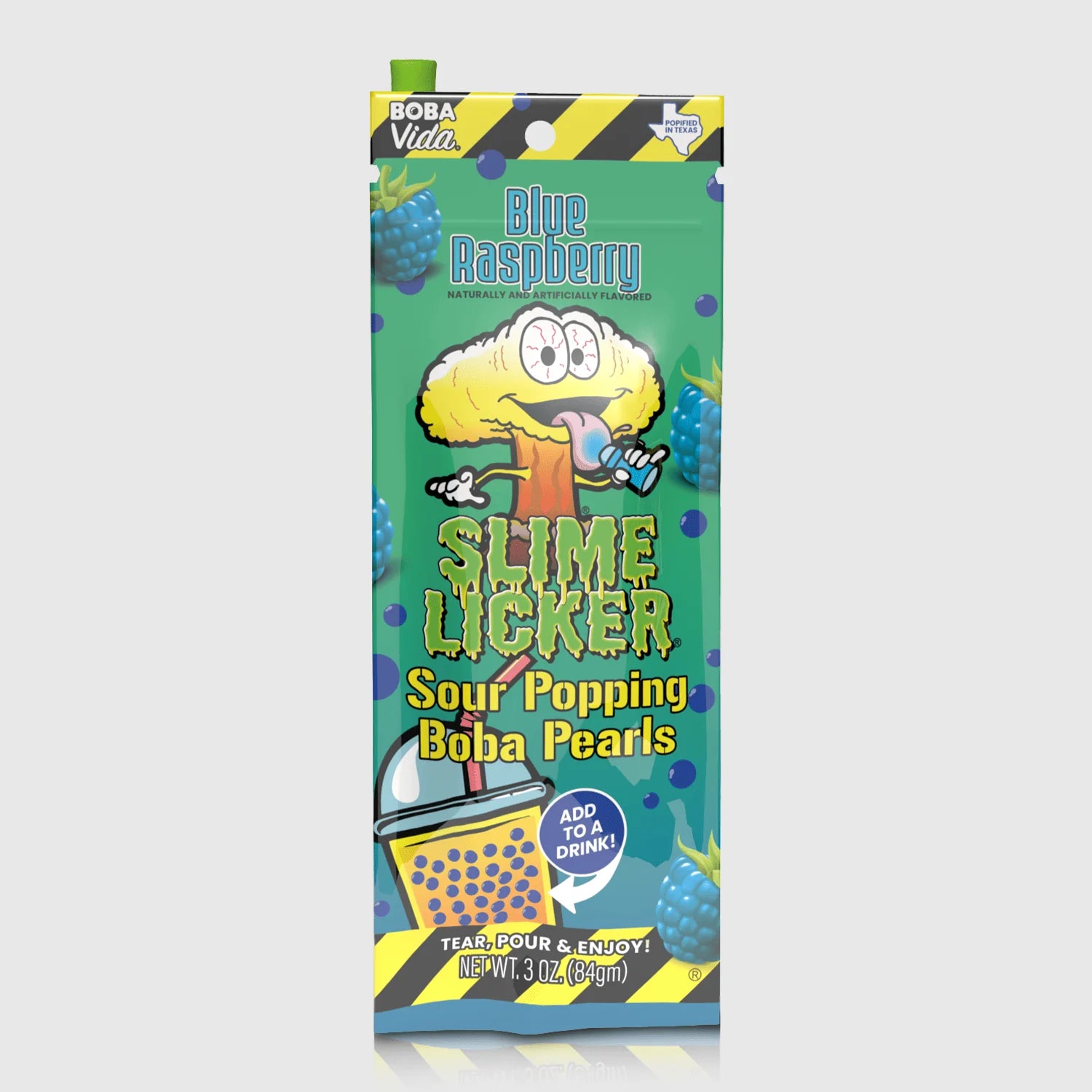 Blue Raspberry Slime Licker Popping Boba – Exotic Candiez LLC